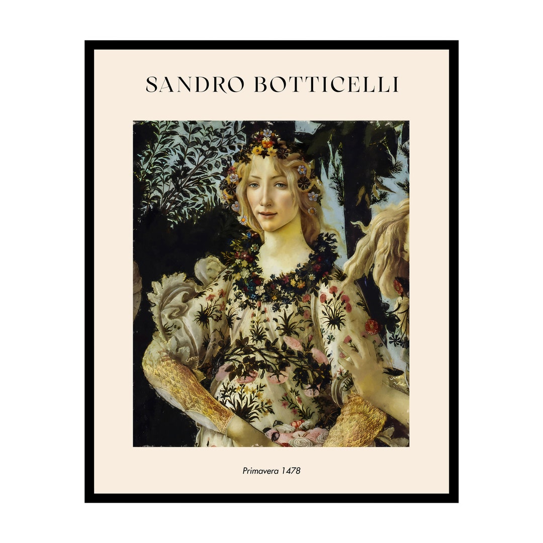 Sandro Botticelli Poster Spring Print Italian Art Renaissance Art ...