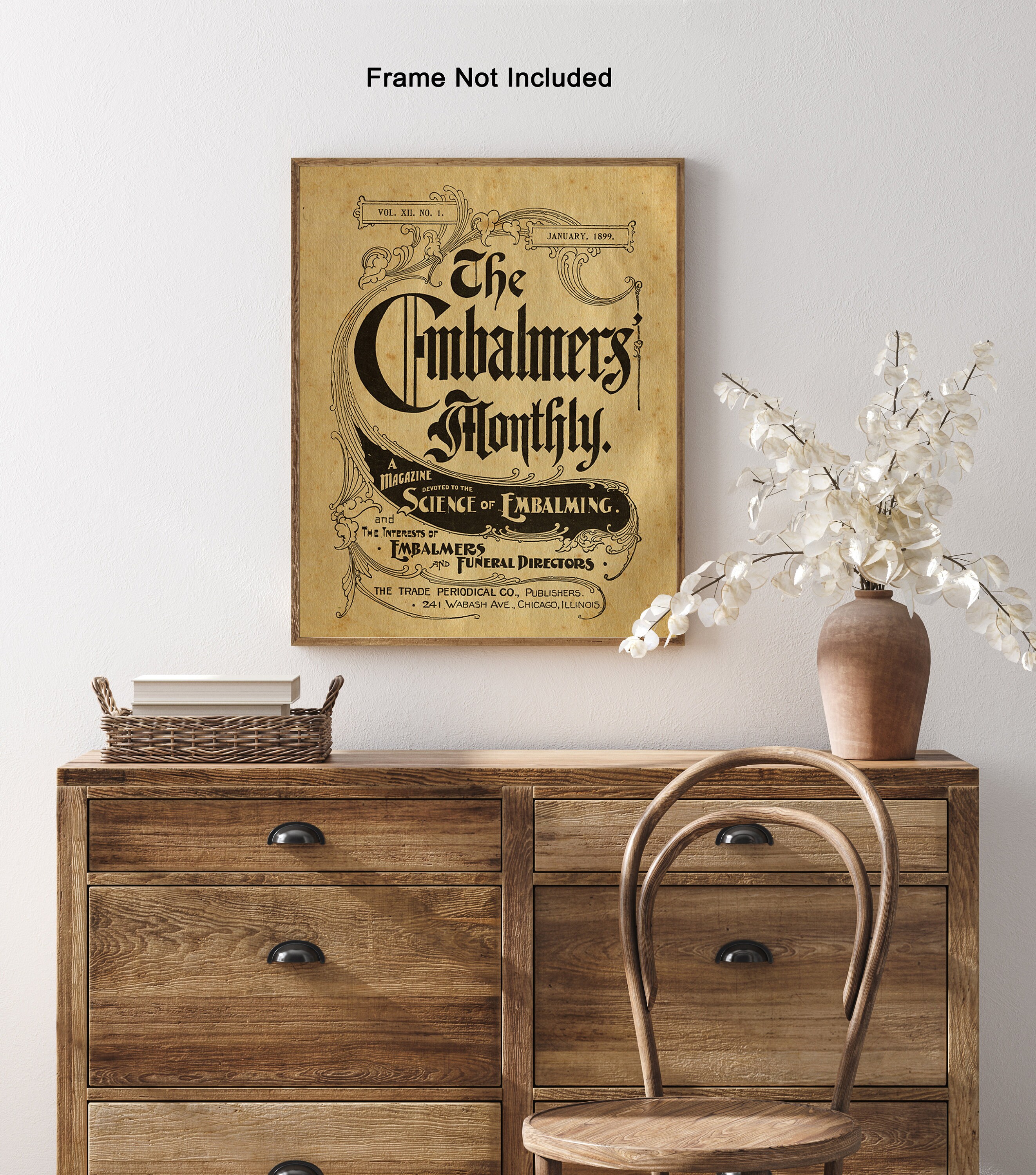 Vintage Embalming Poster Retro Science Funeral Art - Etsy