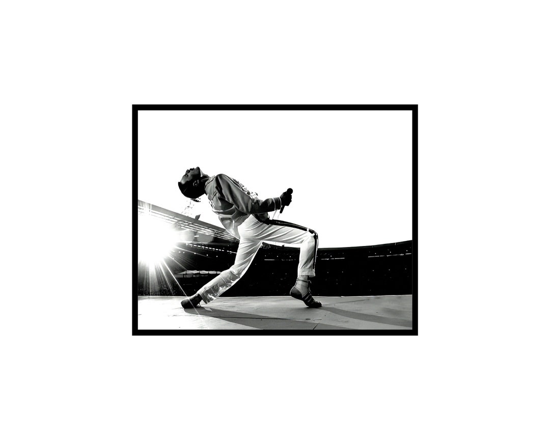 Queen Poster Wembley Stadium Print for Music Lovers Bedroom Decor ...