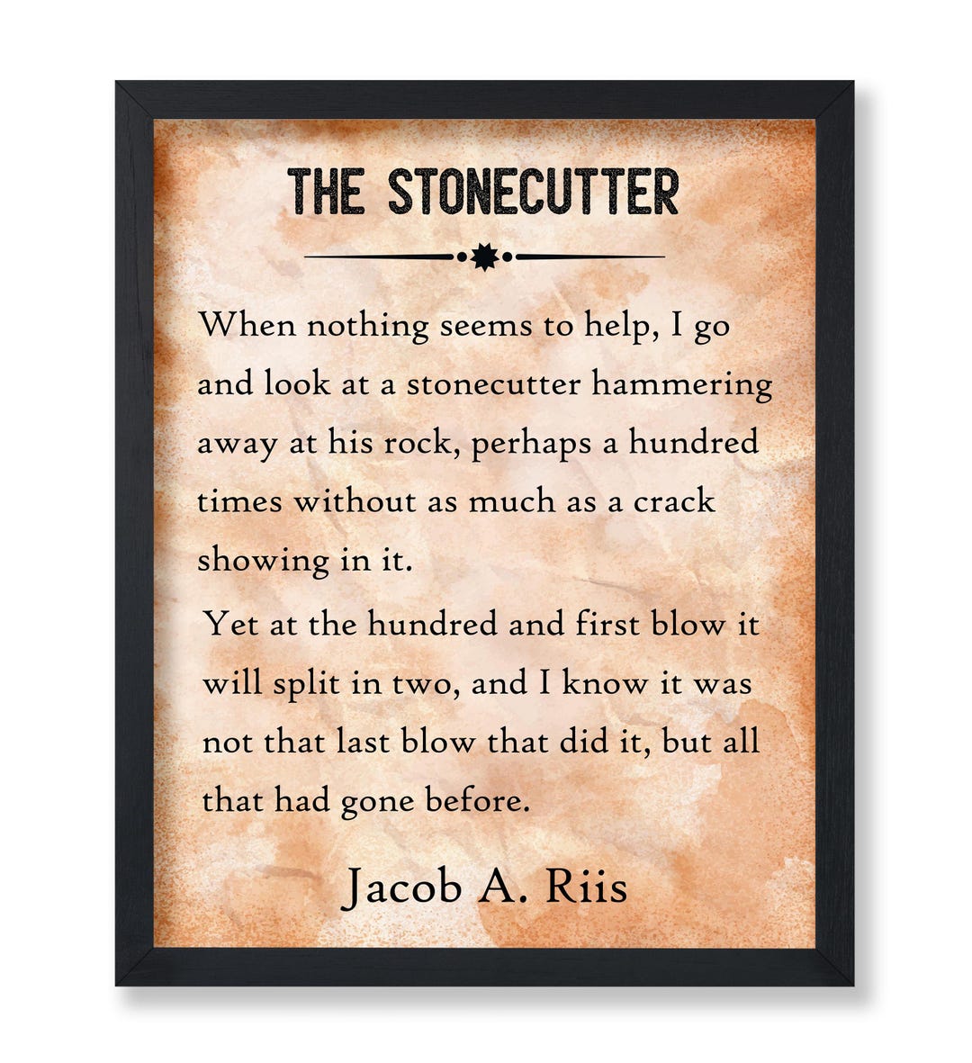 The Stonecutter Poster - When Nothing Seems to Help Print ...