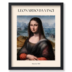 Da Vinci Poster - Mona Lisa Print - Italian Art - Renaissance Art ...