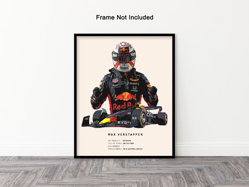 Car Racing Driver Poster Sports Car Print Race Car Art Gift for Men ...