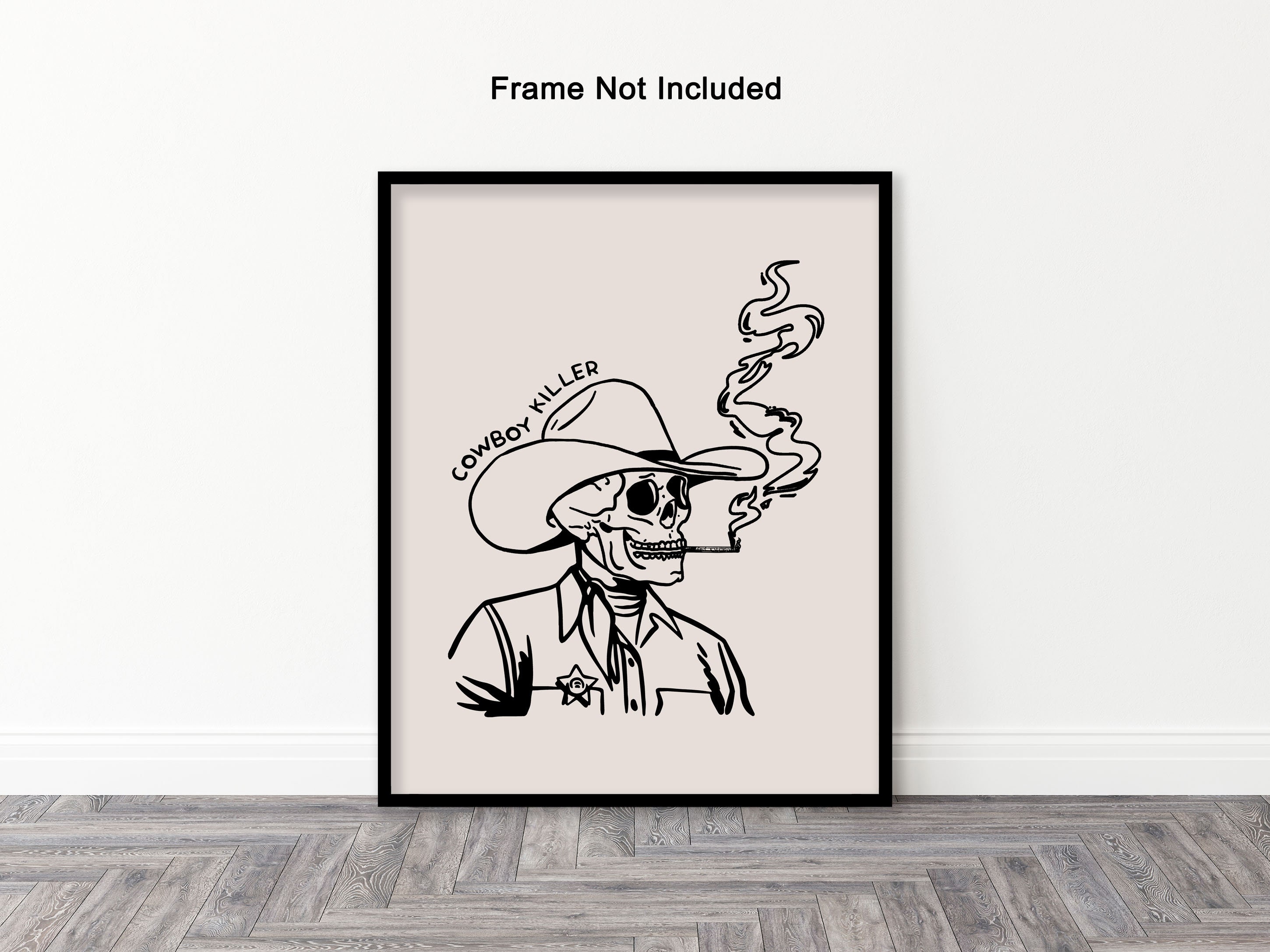 Cowboy Killer Poster Retro Cowboy Print Wild West Art Trendy Art ...