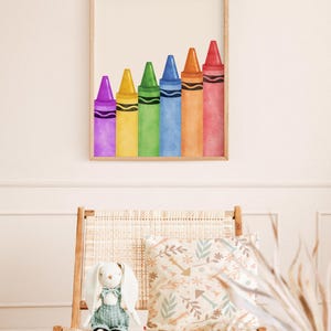 Colored Pencils Poster - Primary Colors Print - Learning Material Art ...