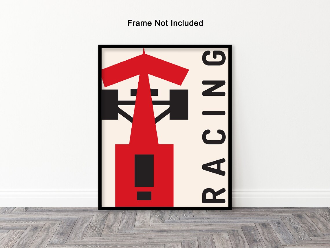 Motorsport Poster Race Car Print Car Racing Art Gift for Men, Women ...