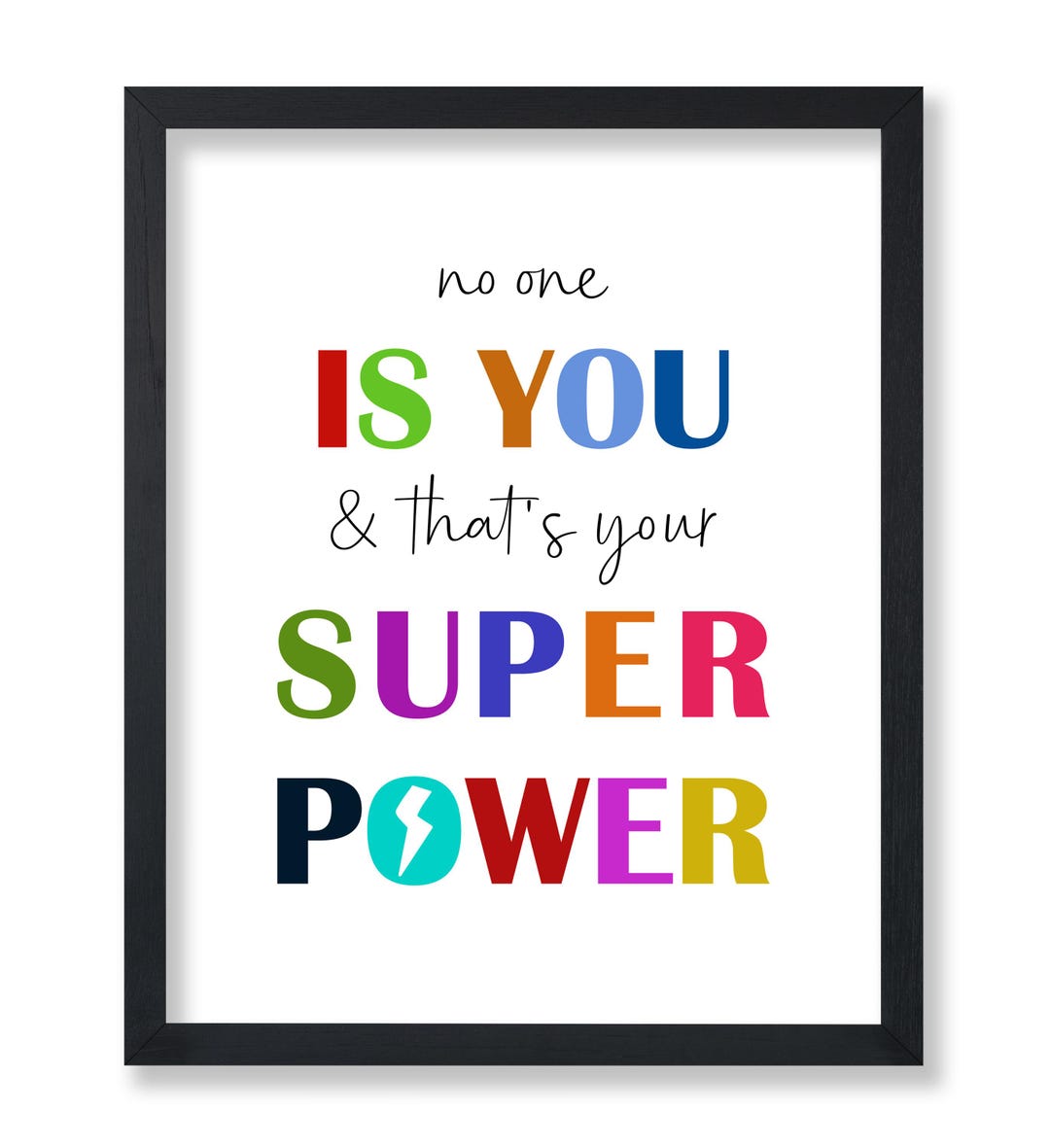 That's Your Super Power Poster - Typography Print - Positive ...