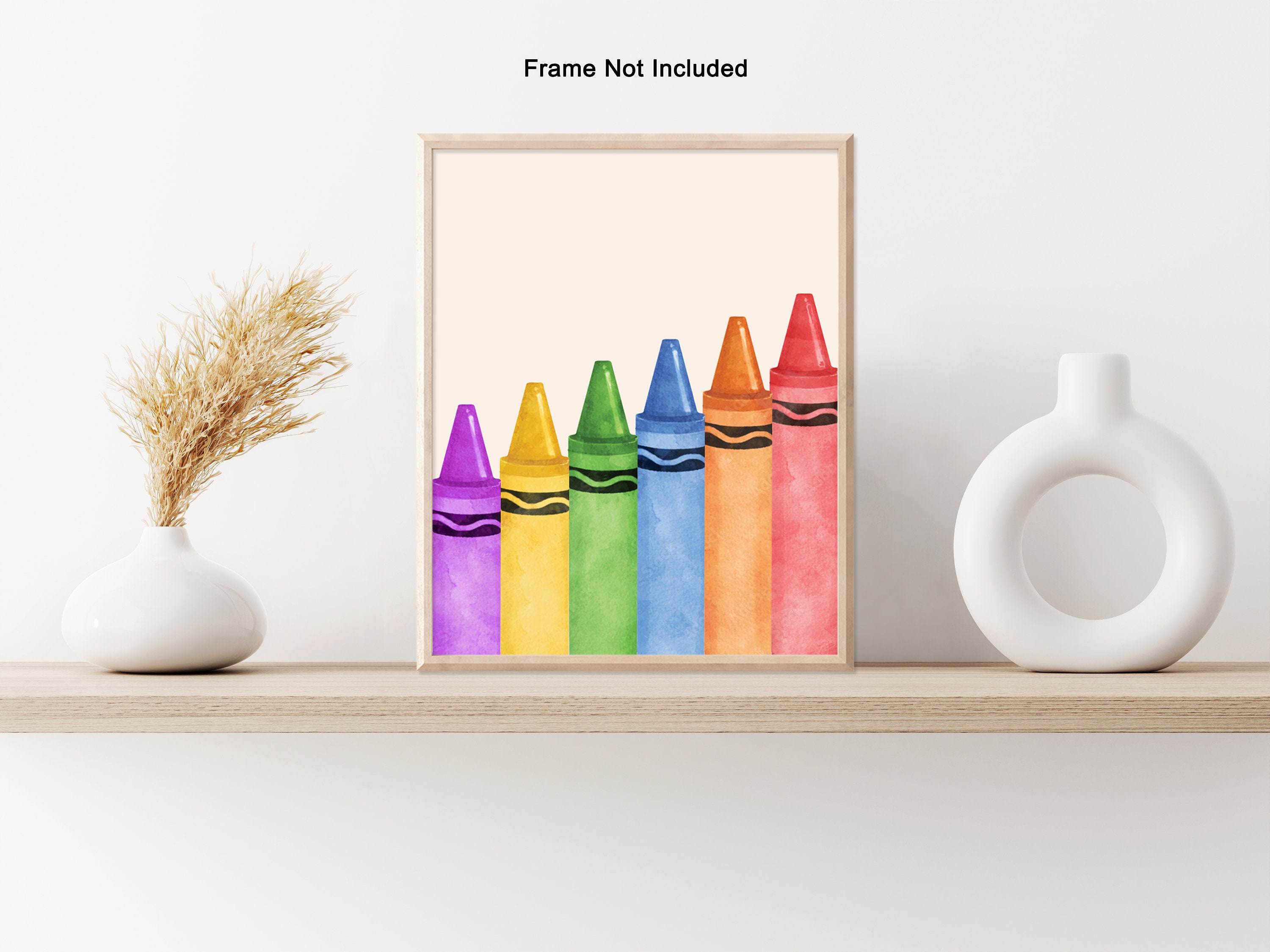 Colored Pencils Poster Primary Colors Print Learning Material Art Gift ...