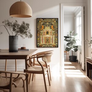 Vintage Mizrah Poster - Retro Synagogue Print - Unframed Hebrew Decor ...