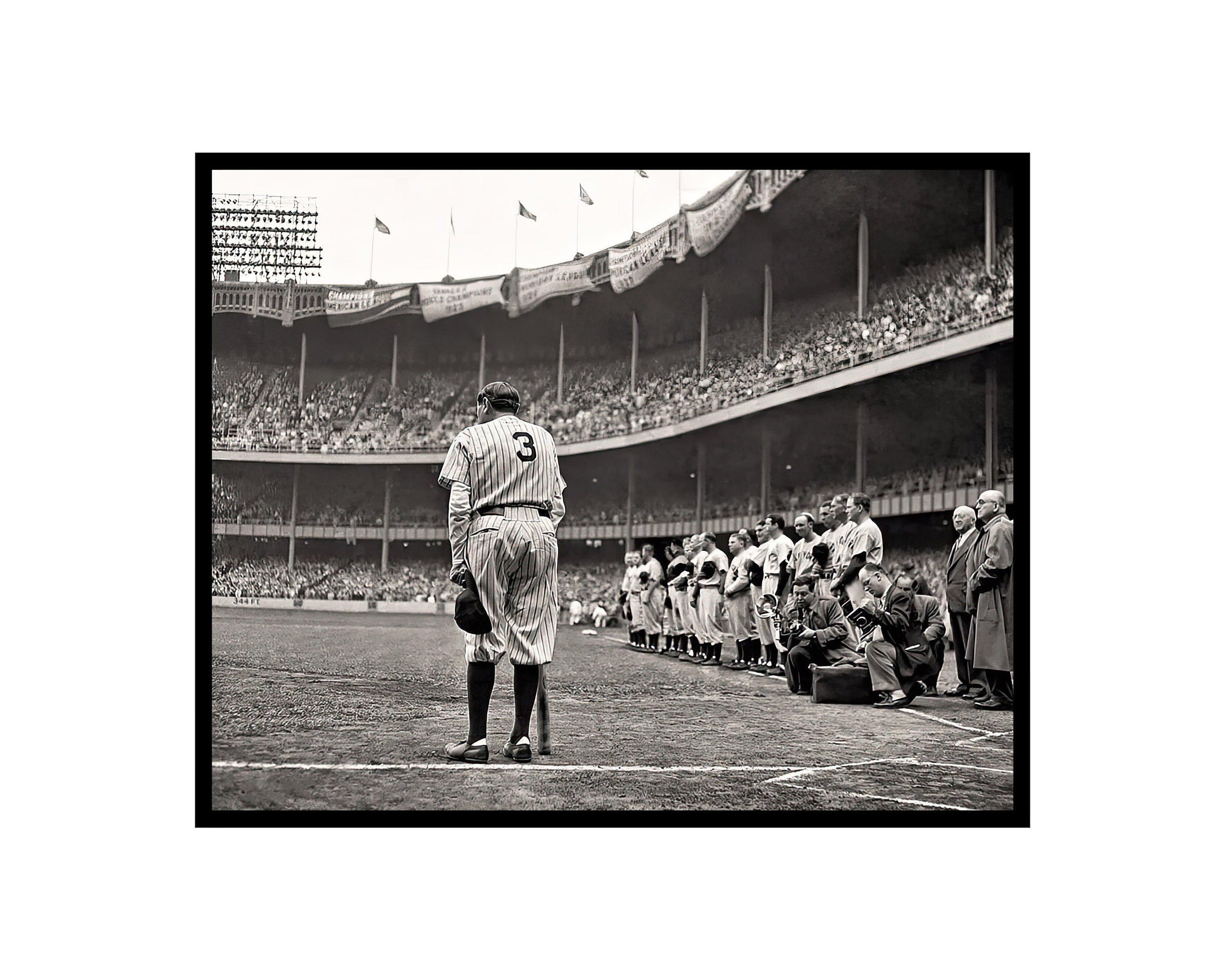 Vintage Babe Ruth Retires Poster Baseball Art Print Gift - Etsy