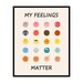 My Feelings Matter Poster Emoticons Print Learning Materials Art Gift ...