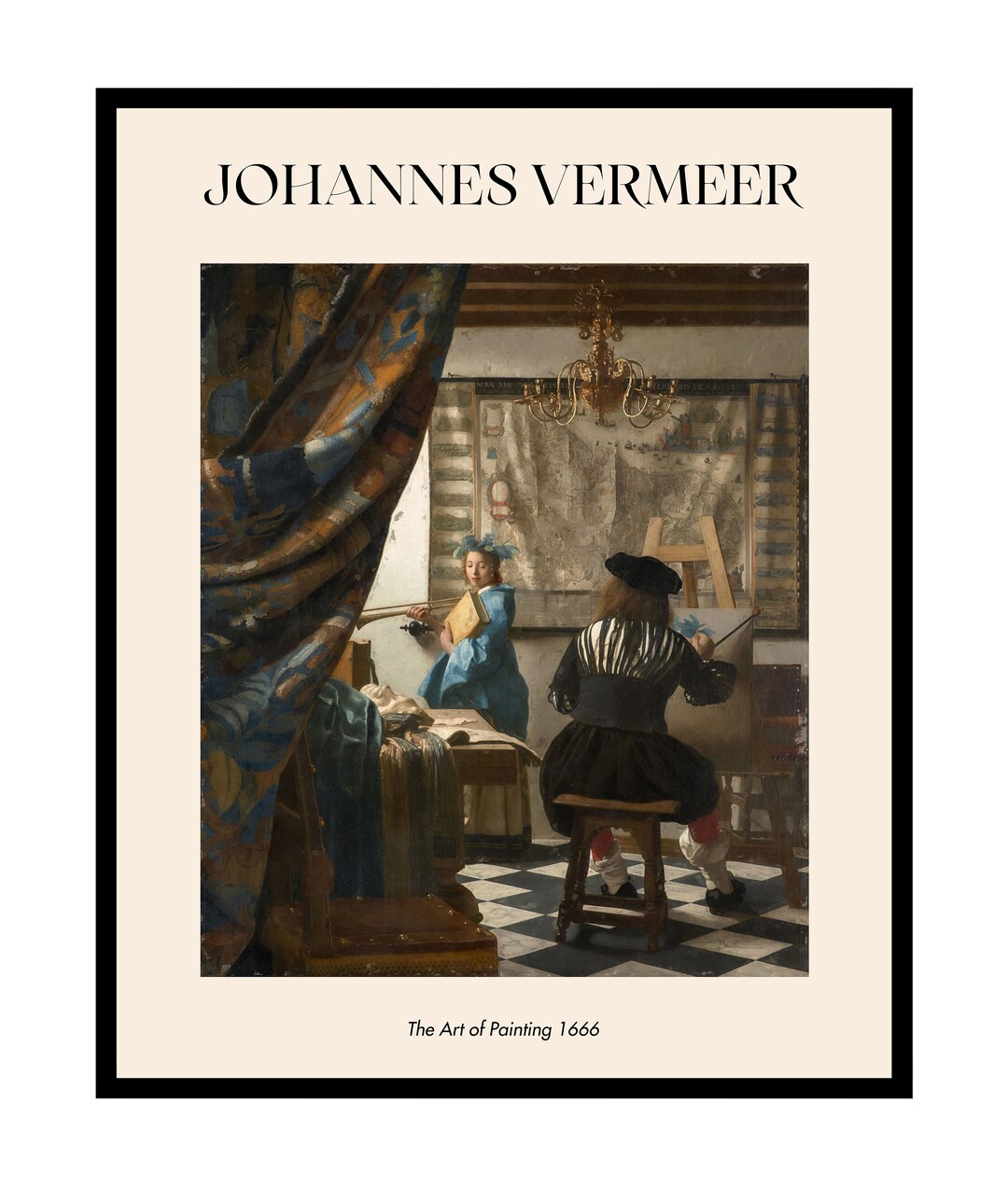 Johannes Vermeer Poster the Art of Painting Print the Allegory of ...