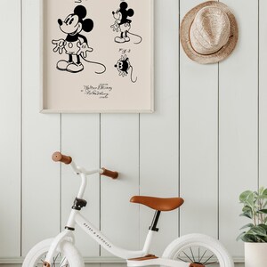 Mickey Blueprint Poster - Mouse Toy Action Figure Patent Print - Mouse ...