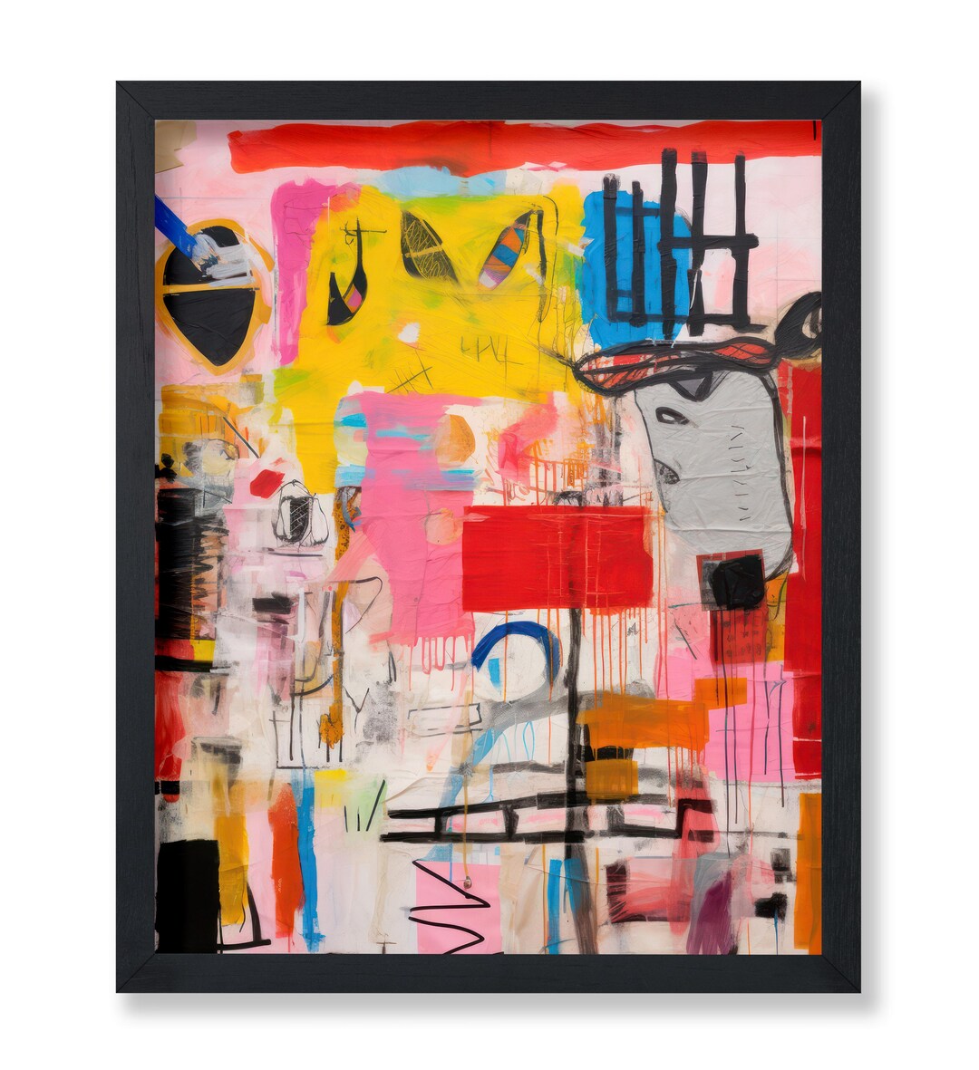 Graffiti Poster - Retro Urban Street Print - Abstract Art - Trendy Art ...
