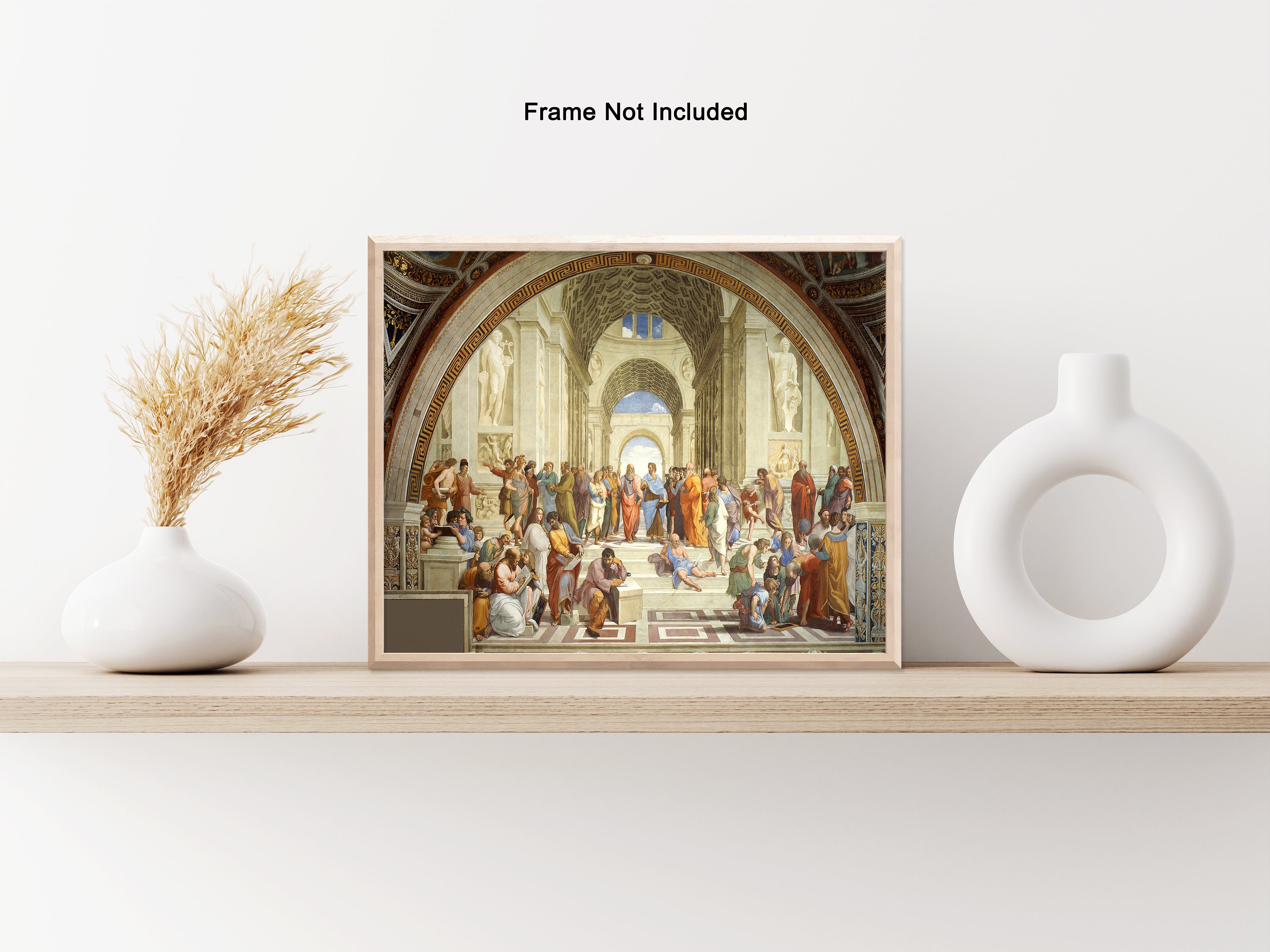 Vintage Renaissance Raphael Poster the School of Athens Print UNFRAMED ...