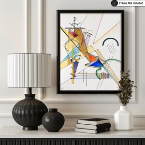 Wassily Kandinsky Poster Geometric Abstract Art Print Line Shape Design ...