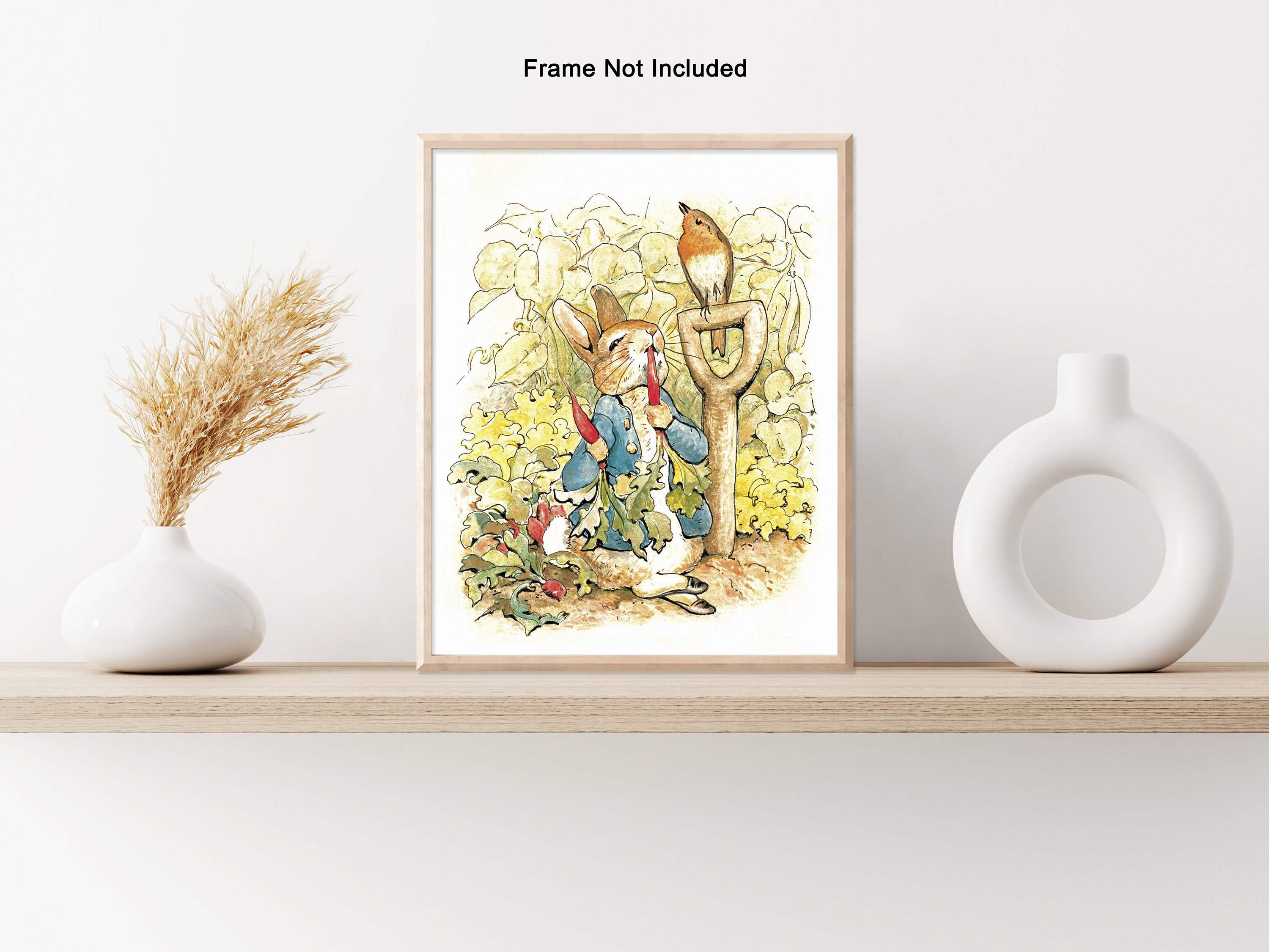 Vintage Peter Rabbit Poster Retro Bunny Art Print Gift for Animal ...