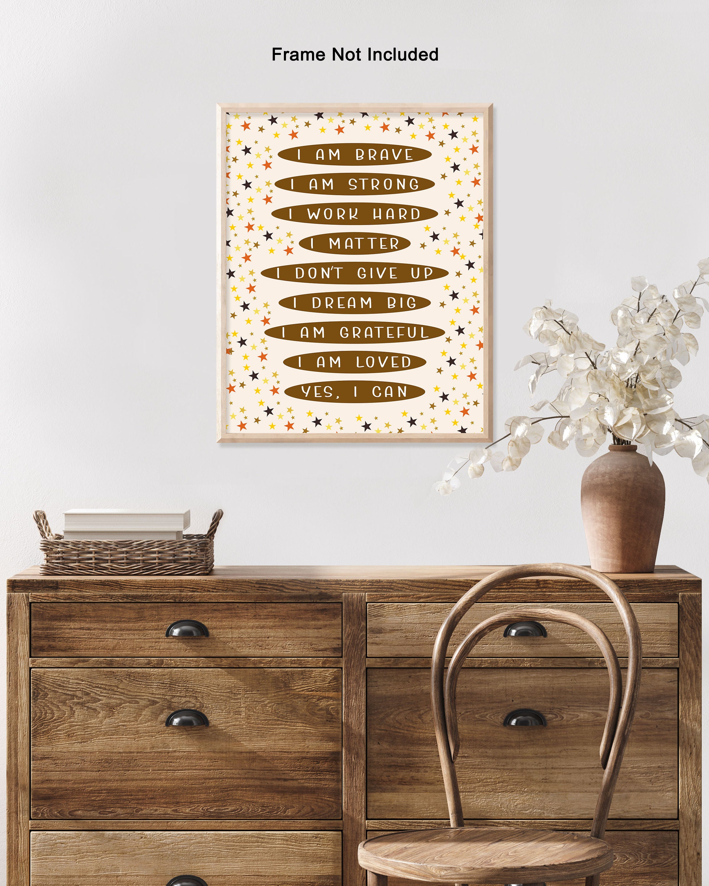 Homeschool Poster Motivational Print Positive Affirmations Art Gift for ...