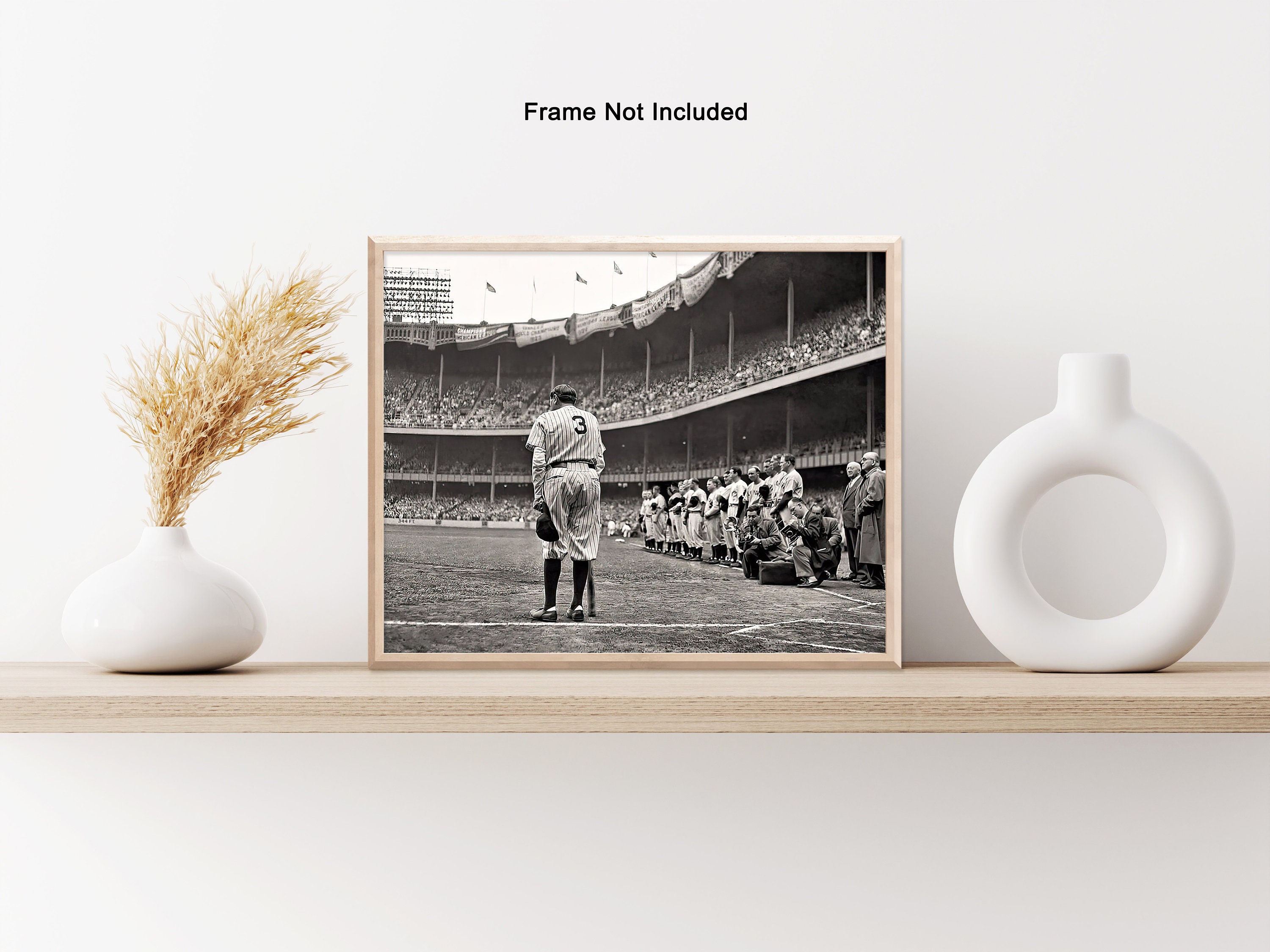 Vintage Babe Ruth Retires Poster Baseball Art Print Gift - Etsy