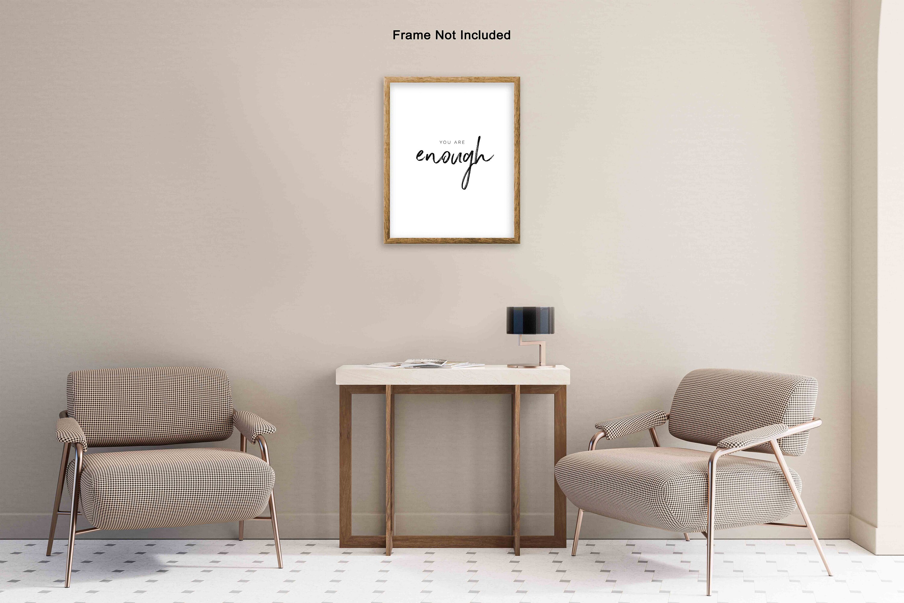 Vintage Motivational Poster Retro Inspirational Print You Are Enough ...