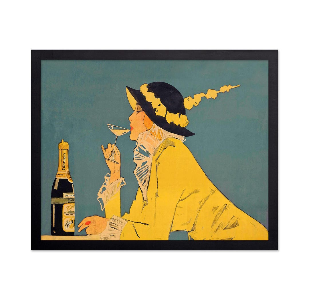 Vintage Sohnlein Rheingold Poster - Retro Sohnlein Rheingold Sparkling ...