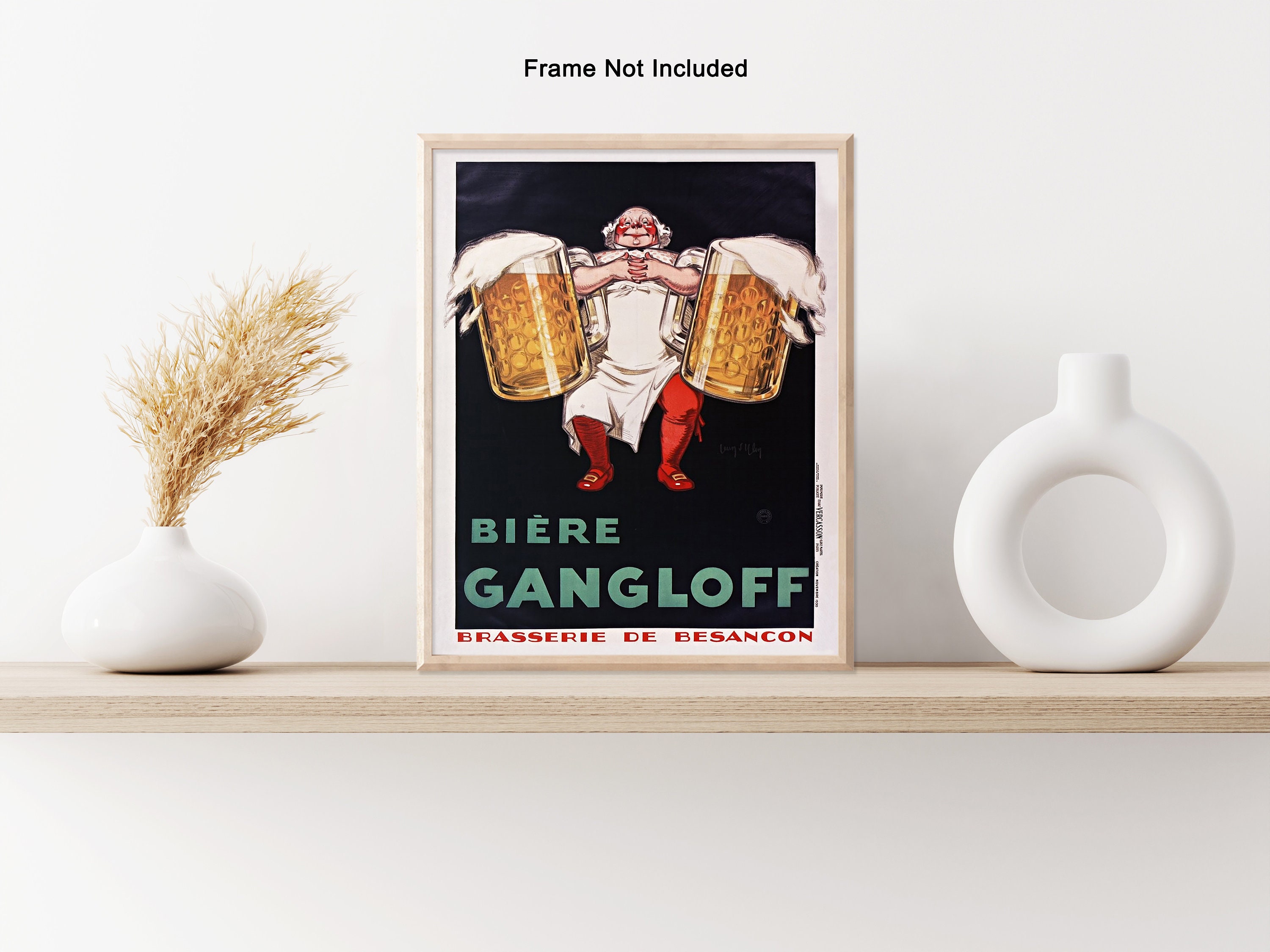 Vintage Biere Gangloff Poster Retro French Beer Print - Etsy