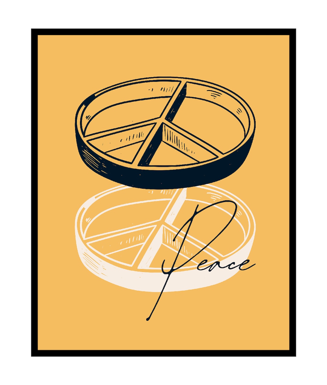 Peace Poster Peace Symbol Print Peace and Love Art Uplifting Art ...