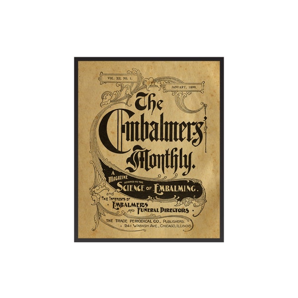 Embalming Room Art - Etsy