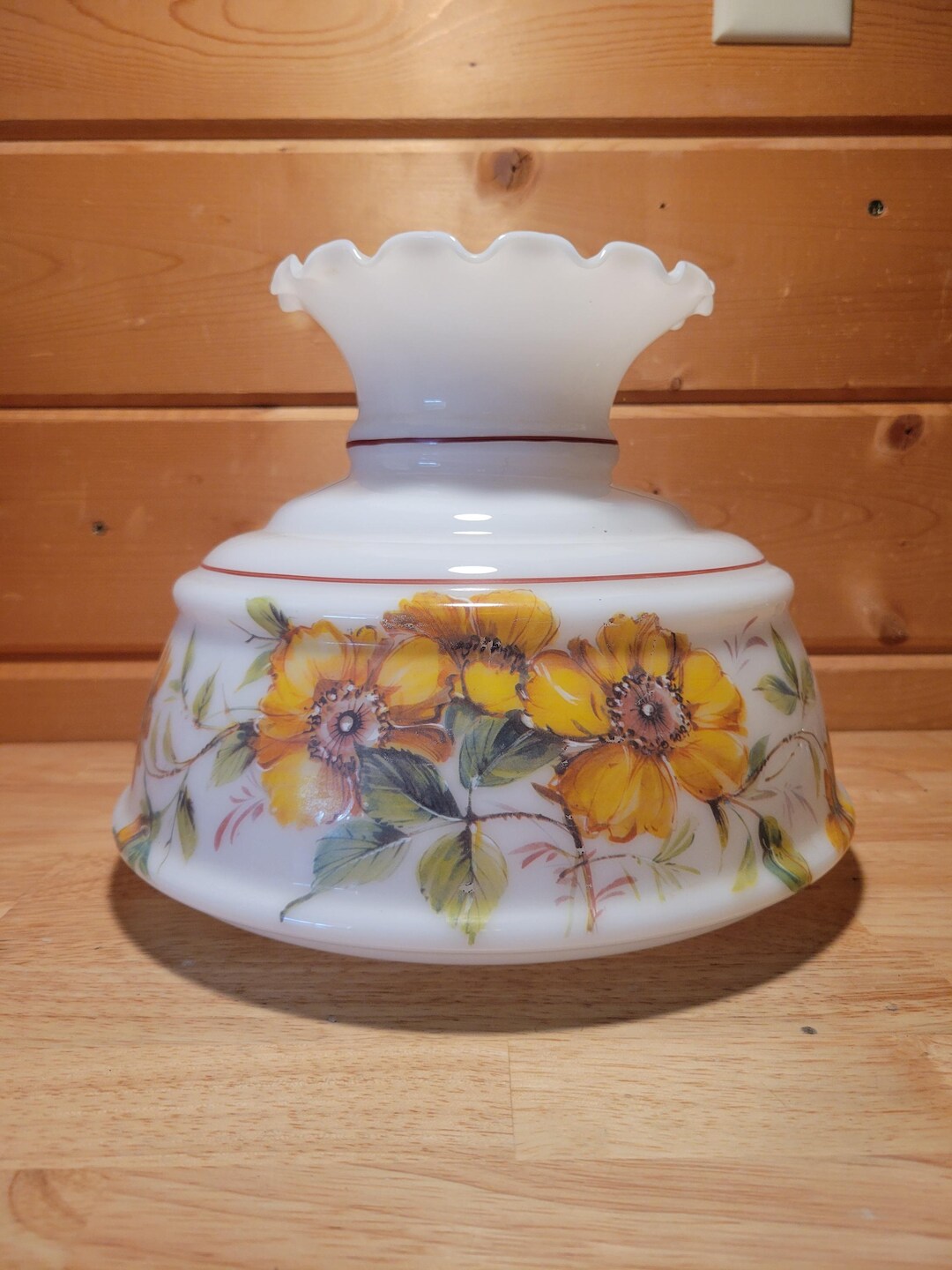Vintage Hurricane Lamp Shade - Etsy
