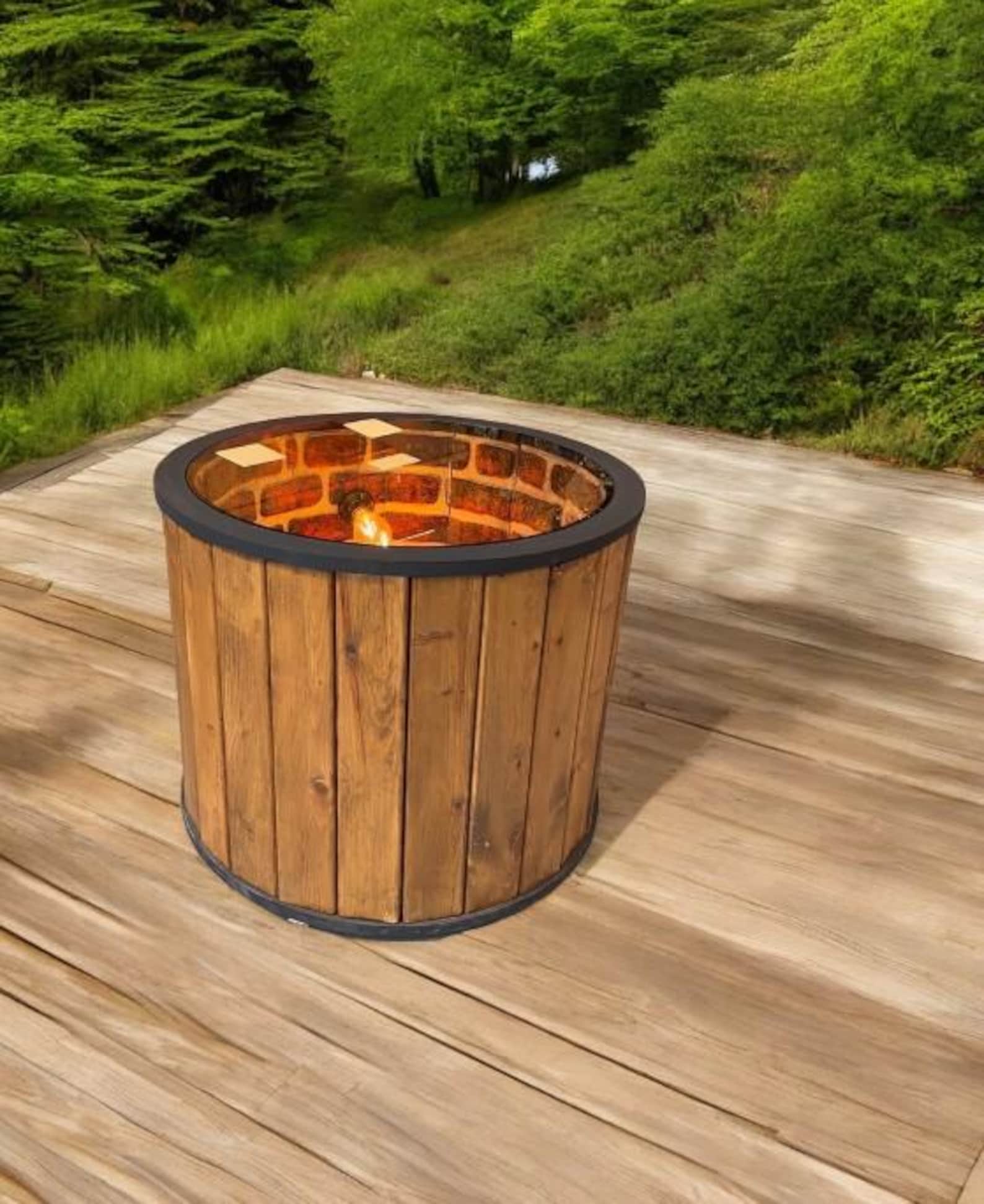 Infinity Mirror Table, Wooden Infinity Mirrored Coffee Table, Unique ...