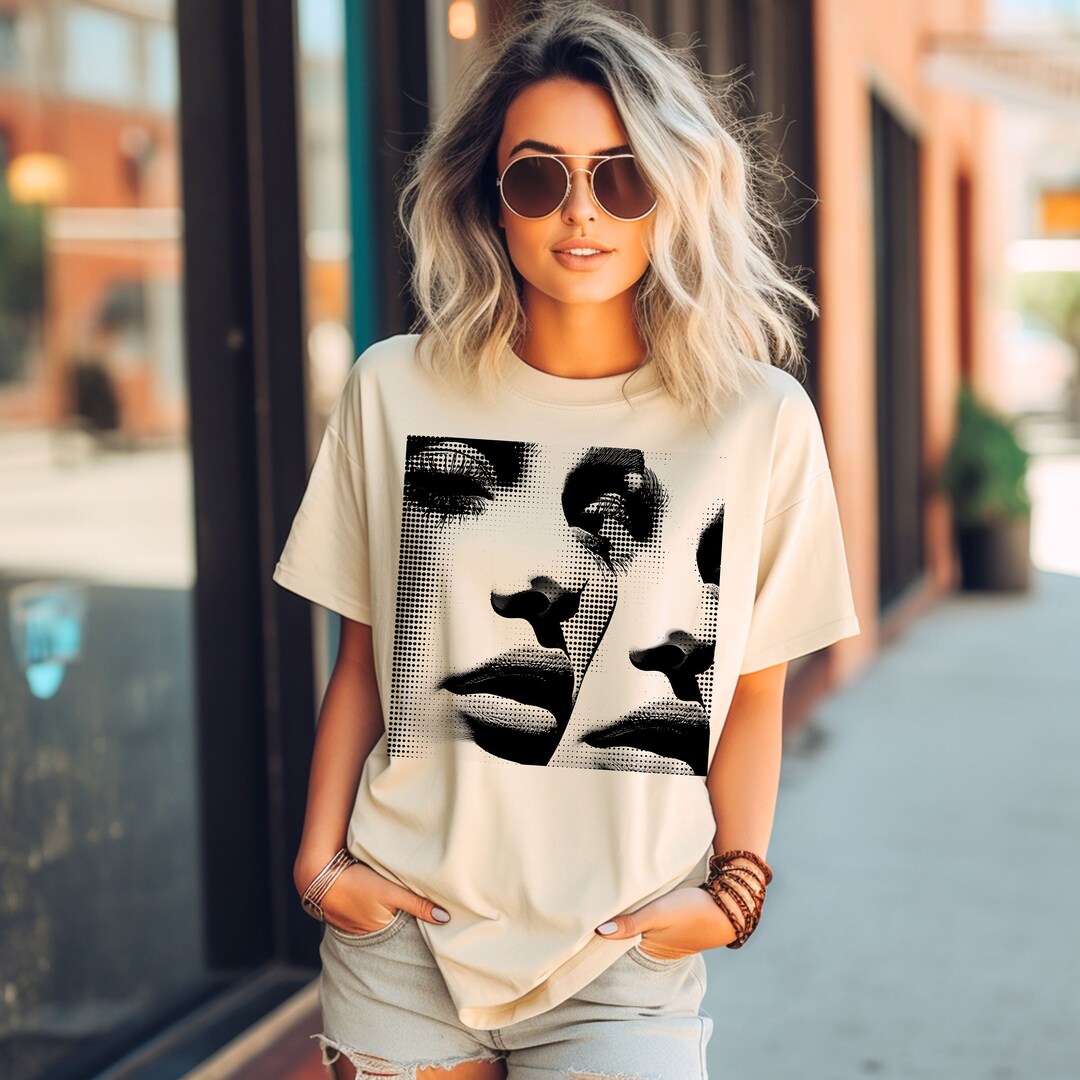 Face Graphic T-shirt Comfort Colors Tshirt Comfort Colors Graphic Tee ...
