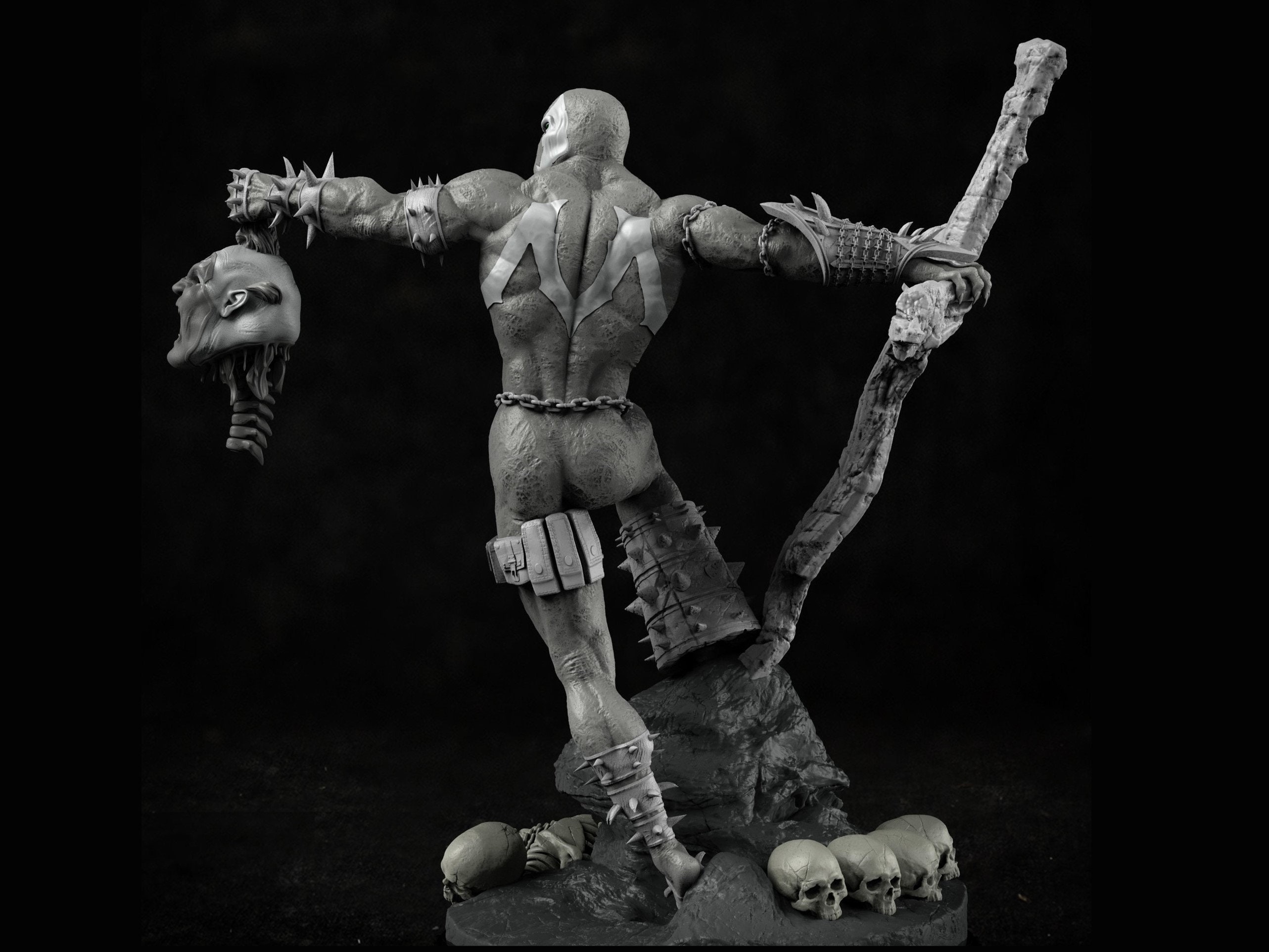 Spawn Figure Model for 3D Printers, 3D Printing Service, Stl File for ...