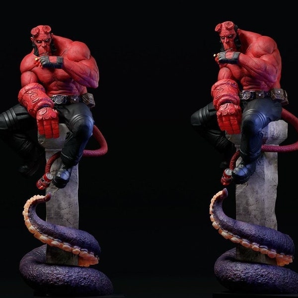 Hellboy 3d Model Stl - Etsy