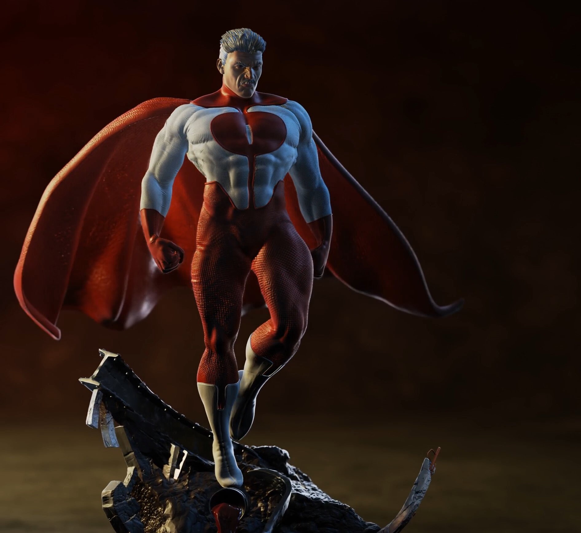 Omni-man Figure Model for 3D Printers, 3D Printing Service, Stl File ...