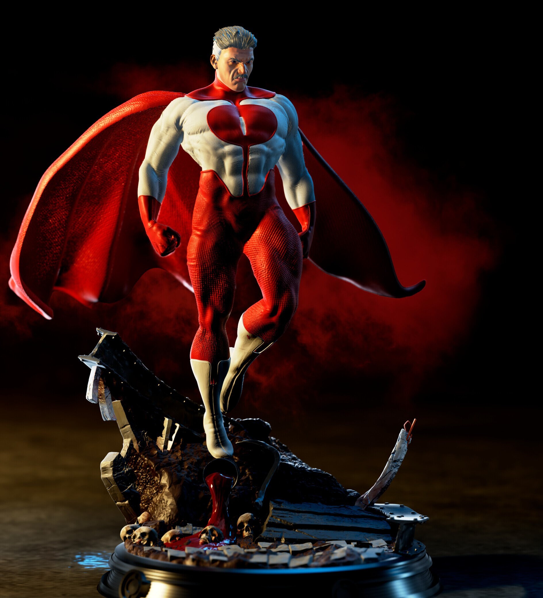 Omni-man Figure Model for 3D Printers, 3D Printing Service, Stl File ...