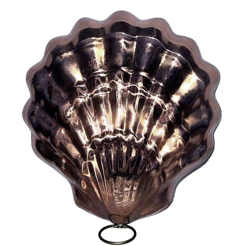 Vintage Copper Metal Sea Shell Clam Mold Kitchen W/ Hanging Loop 6 - Etsy