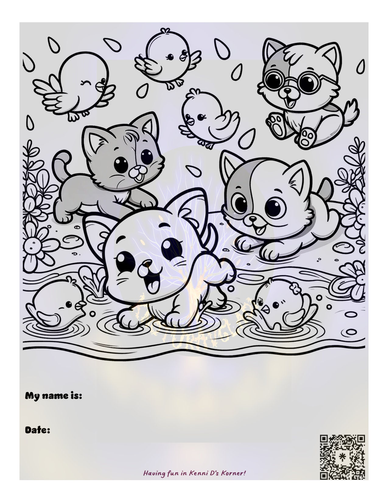 Adorable Baby Animals Coloring Sheets - Playful and Cute Designs for ...