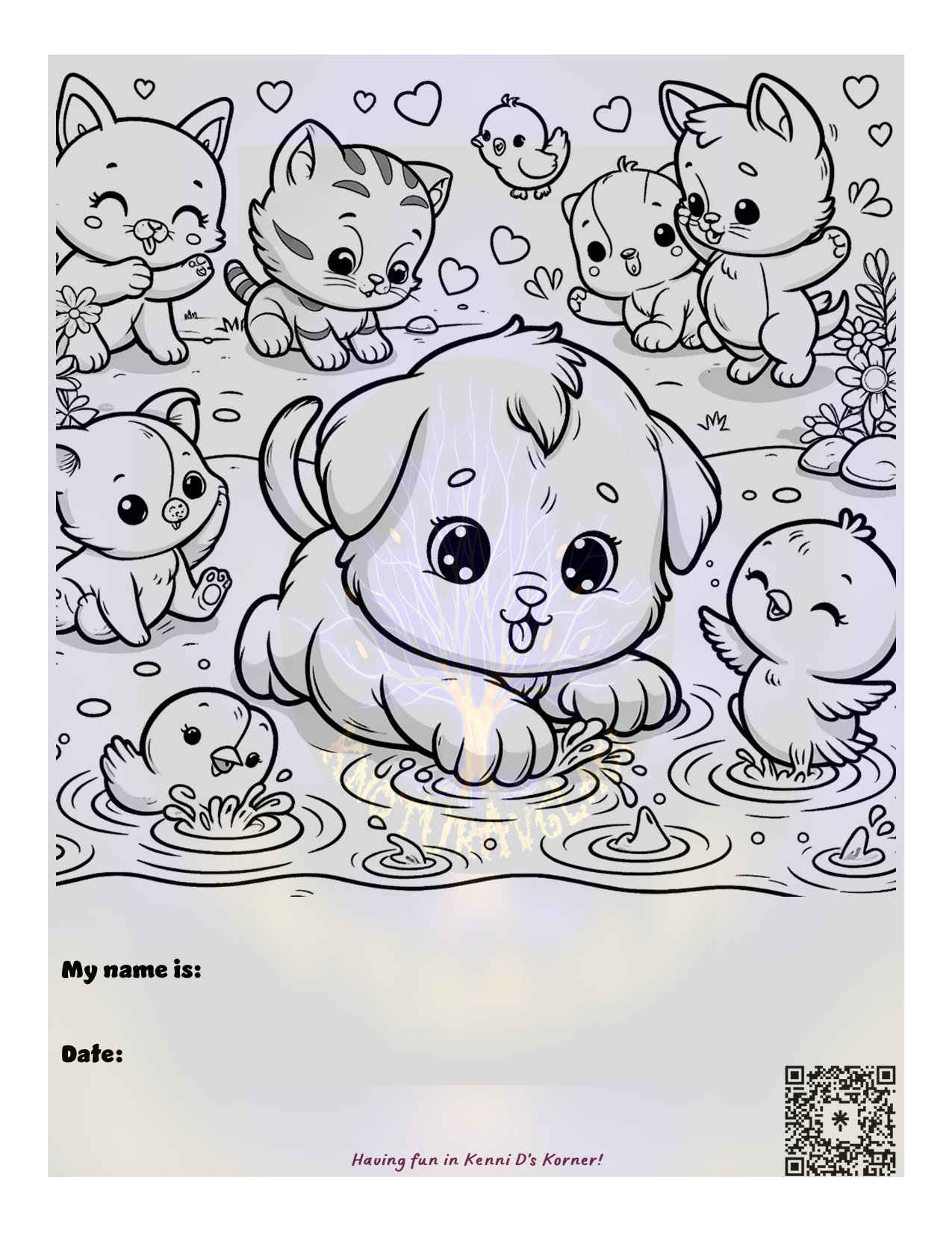 Adorable Baby Animals Coloring Sheets - Playful and Cute Designs for ...