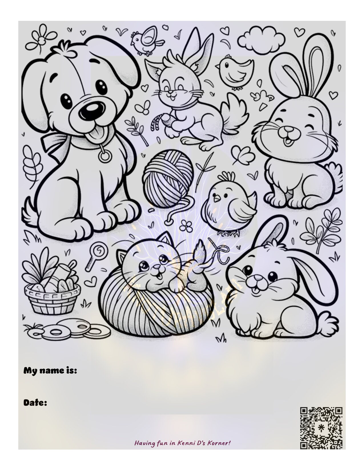 Adorable Baby Animals Coloring Sheets - Playful and Cute Designs for ...