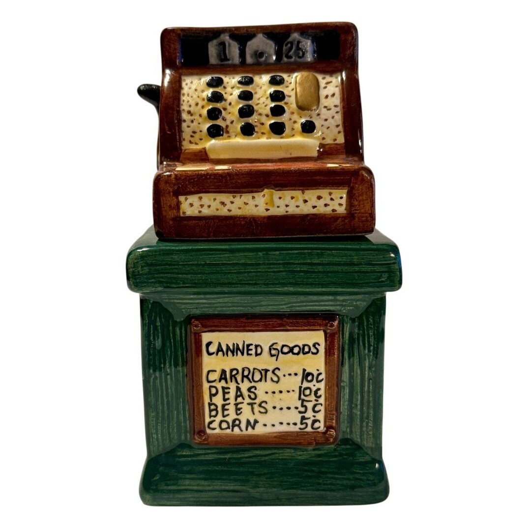 OCI 1995 Cash Register Country Store Salt & Pepper Shaker Set Vintage ...