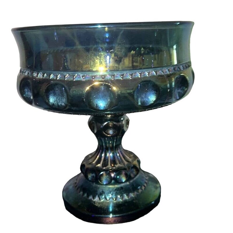 Blue Glass Compote - Etsy