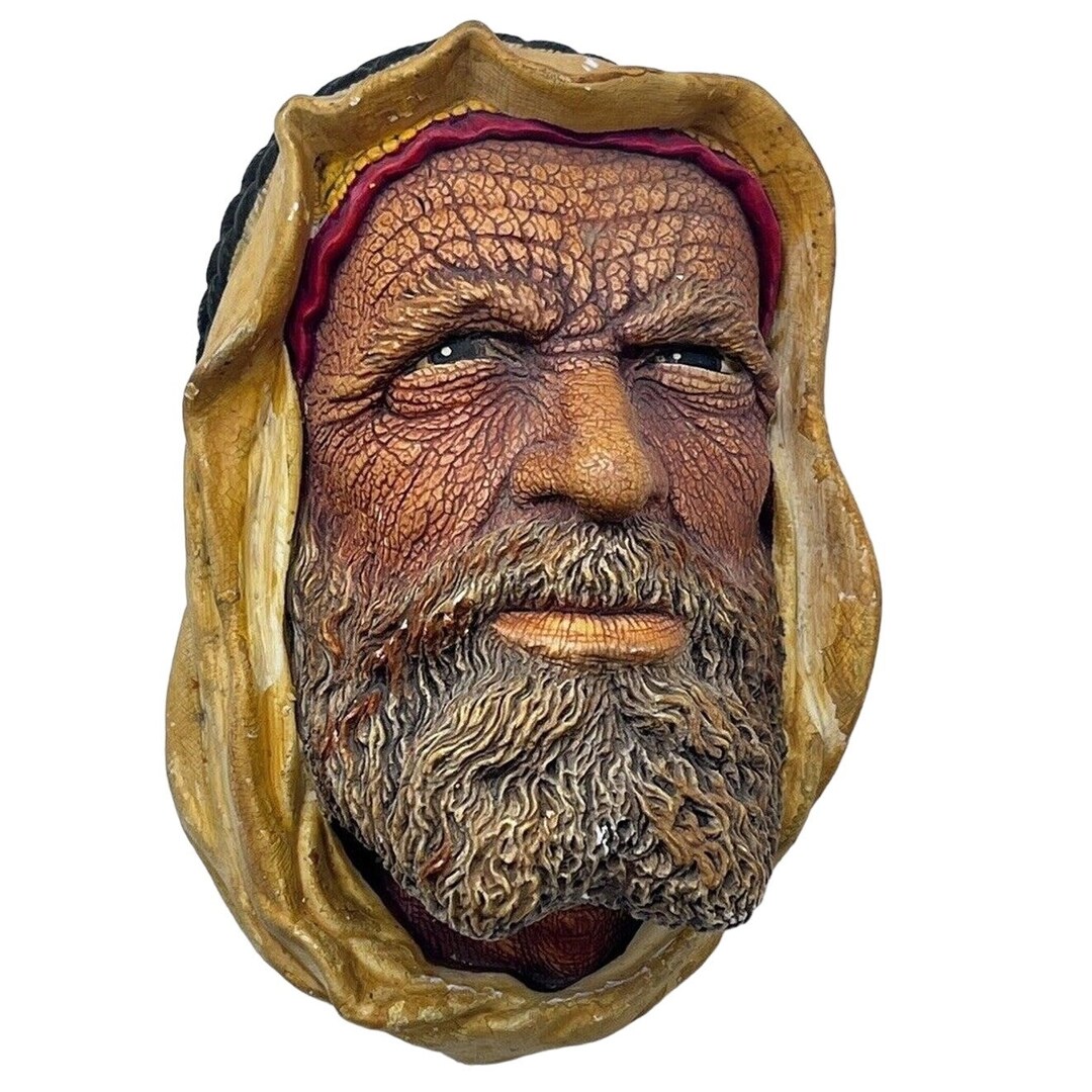 Bossons the Syrian Chalkware Head 1960 Made in England Vintage - Etsy
