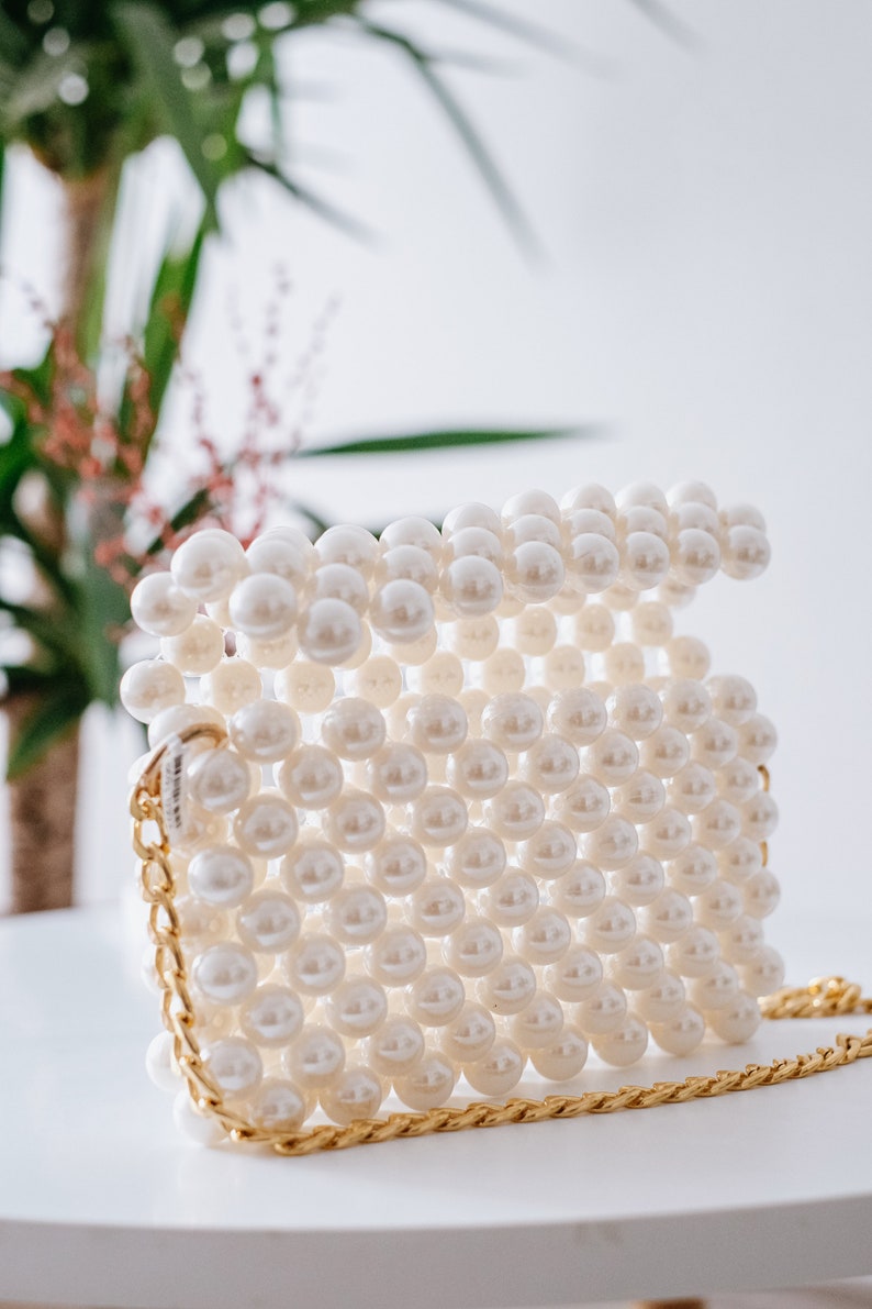 Beaded Shoulder Bag - Etsy