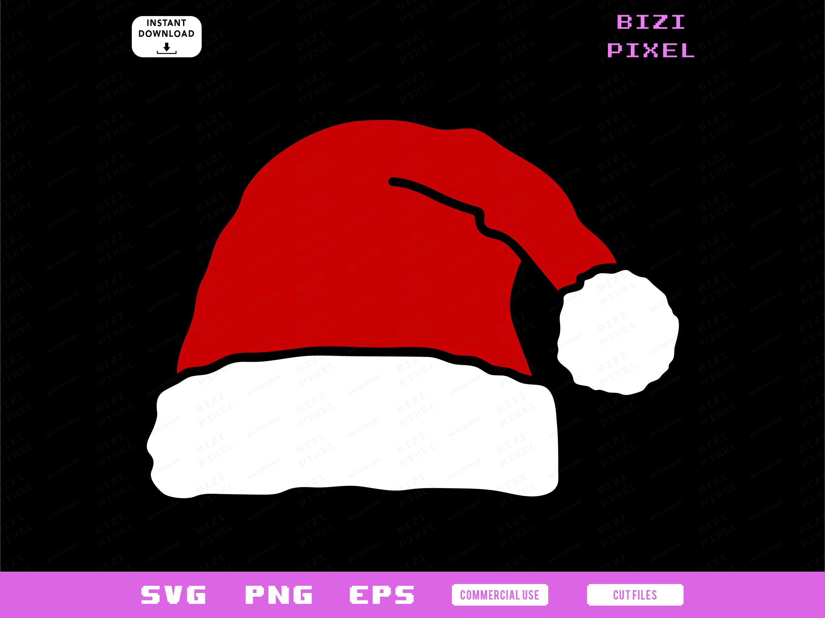 Santa Hat : Svg Png (digital Download) - Etsy