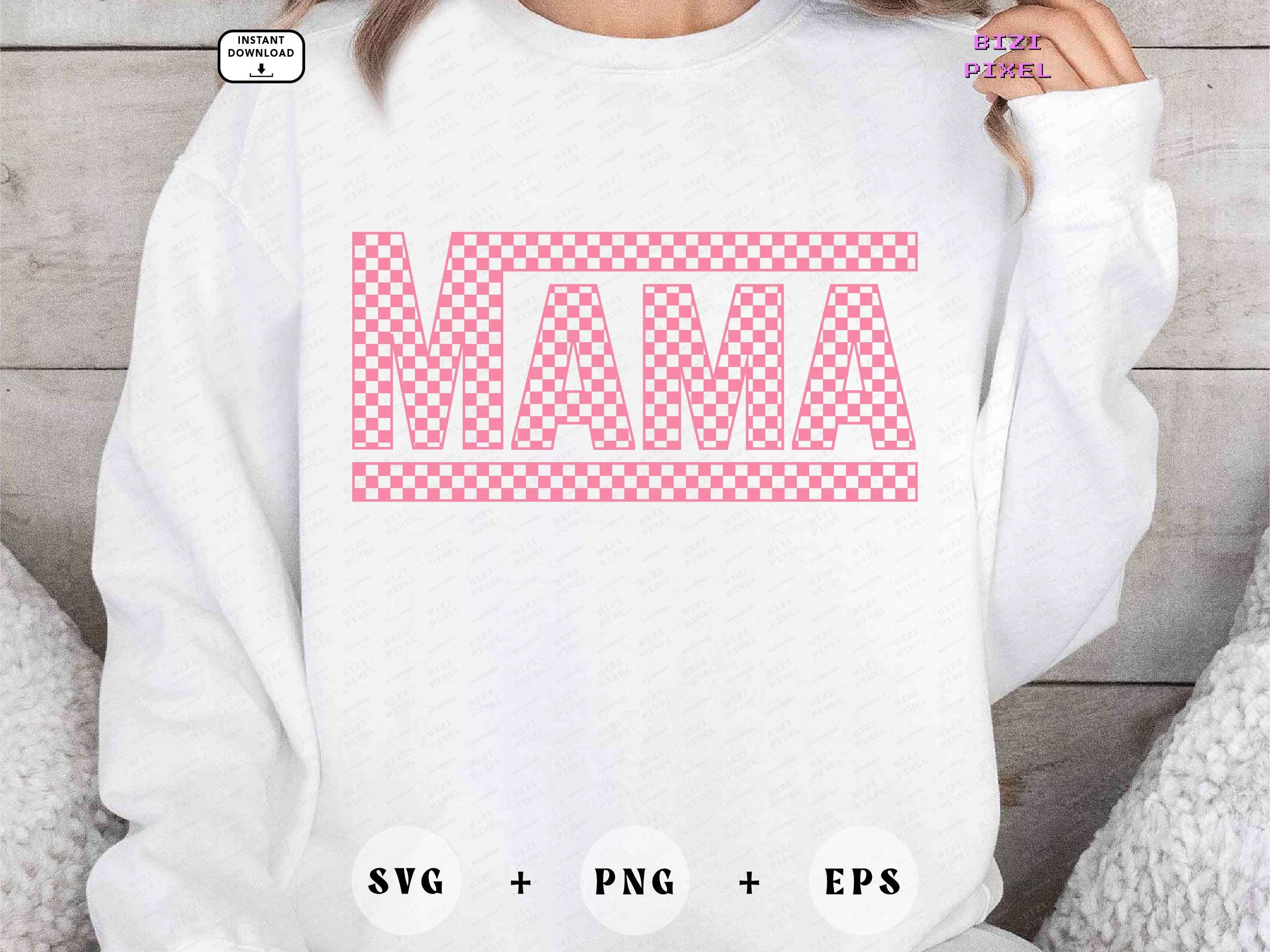 Checkered Mama : Svg Png (digital Download) - Etsy