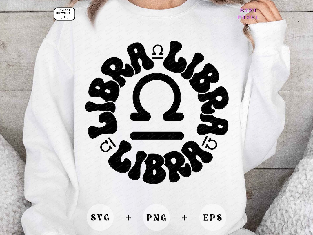 Libra Svg, Libra Png, Libra Retro, Zodiac Retro, Horoscope Libra, Zodiac Circle, Libra Circle ...