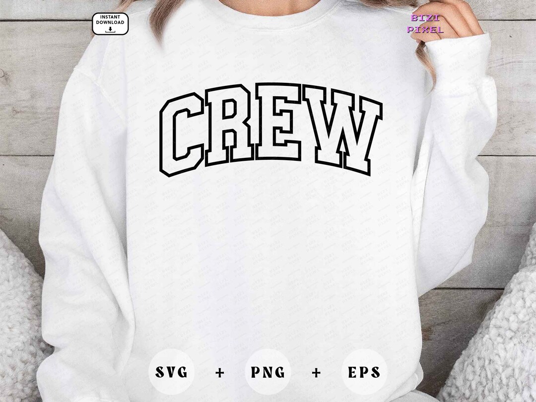 Crew Svg, Crew Png, Crew Outline, Crew Varsity, Crew College ...