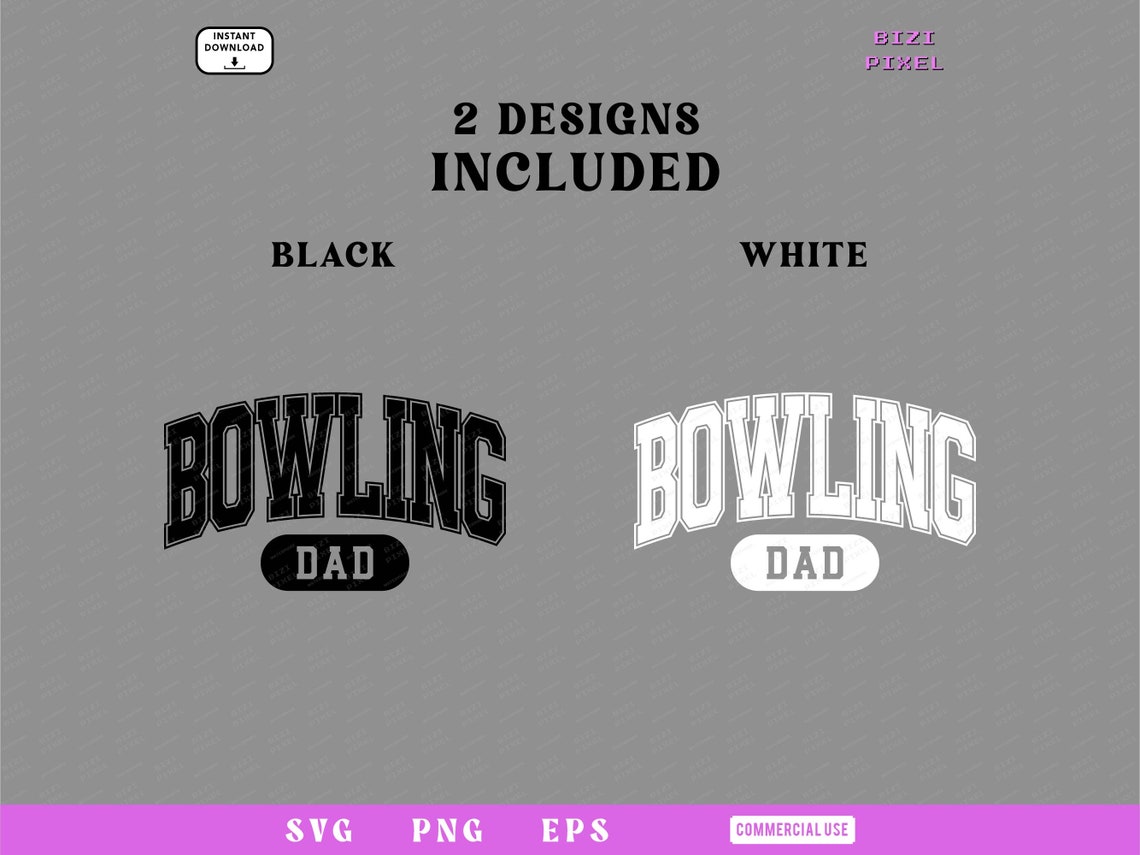 Bowling Dad : Svg Png (digital Download) - Etsy