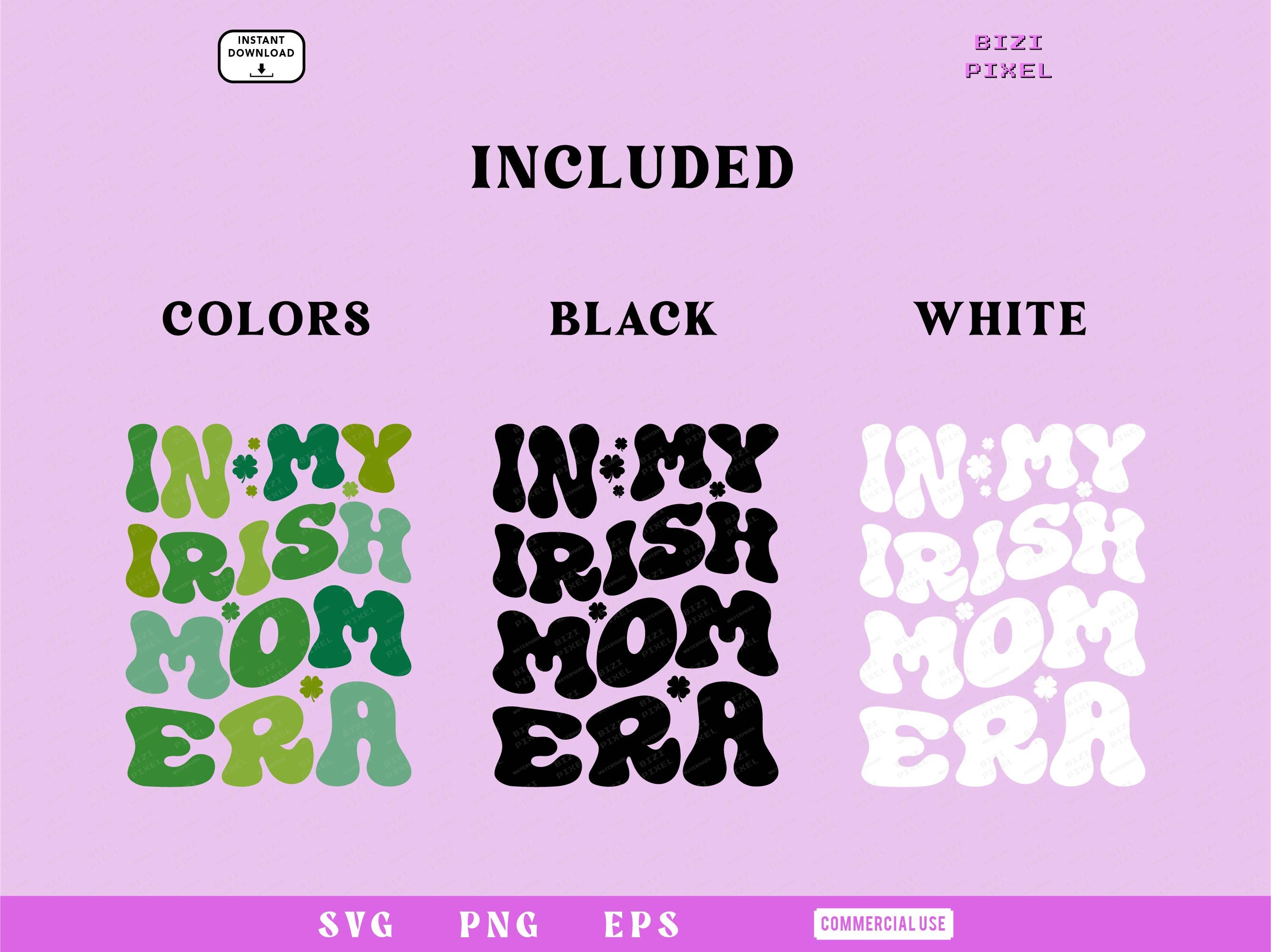 In My Irish Mom Era Svg, in My Irish Mom Era Png, Irish Mom Svg, Irish ...