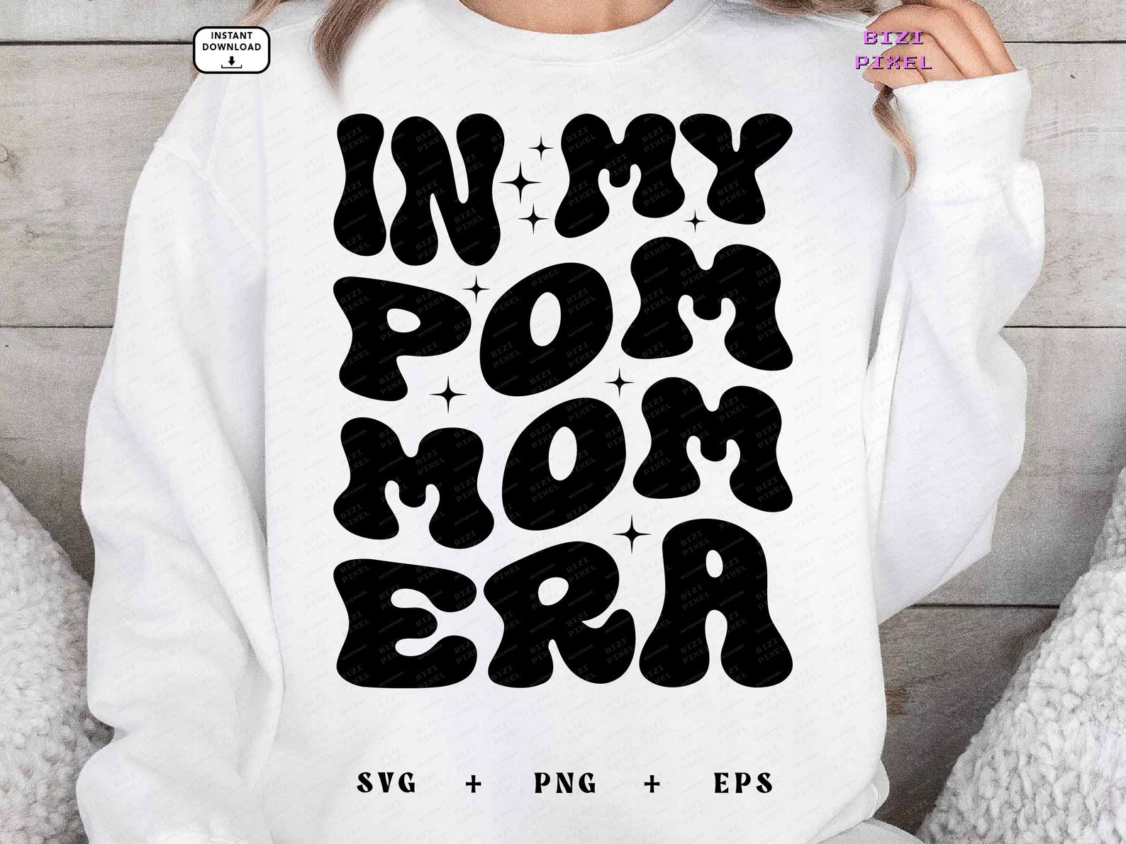 In My Pom Mom Era : Svg Png (digital Download) - Etsy