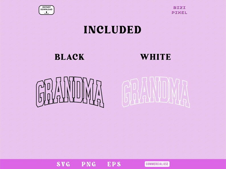 Grandma : Svg Png (digital Download) - Etsy